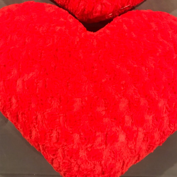 no brand | Accents | Two Adorable Puffed Heart Pillows From Target ...
